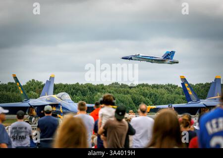 A Royal Canadian Air Force CF18 Hornet fighter jet participates in a ...