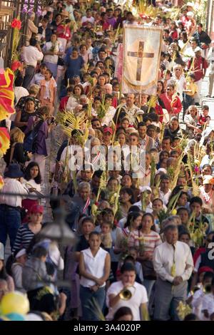 Apr 04, 2004; San Miguel, MEXICO; The Palm Sunday procession for the ...