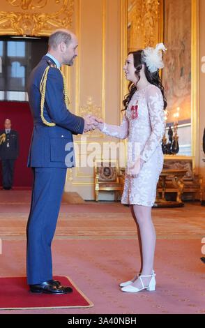 Miss Elizabeth Jordan, from Guildford, is made a Member of the Order of ...
