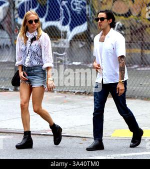 Chloe Sevigny and her boyfriend Rene Navarrette out and about in Soho ...