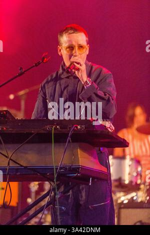 Joe Goddard of Hot Chip performs at the Coachella Music & Arts Festival ...
