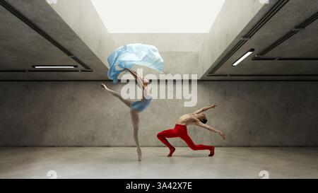 Expressing feelings and emotions through dance moves Stock Photo - Alamy