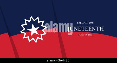 Juneteenth banner features flag with red black and green stripes flag ...