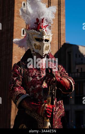 Italian Carnival Character: Masked Figure in Historical Setting Stock ...