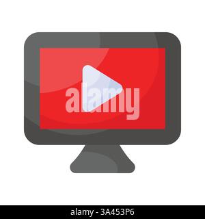 A Tv app icon denoting television or streaming services app, presented ...