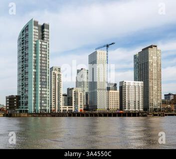 Liverpool Waters Modern high-rise residential towers in Liverpool city ...