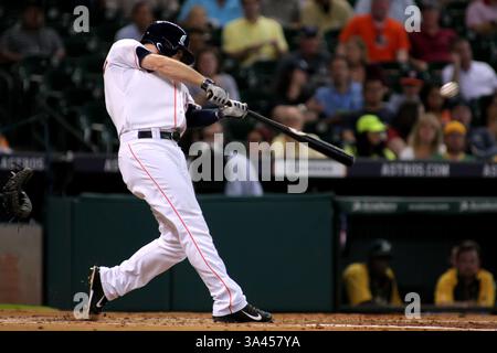 Oakland Athletics' Robbie Grossman, right, celebrates his solo home run ...