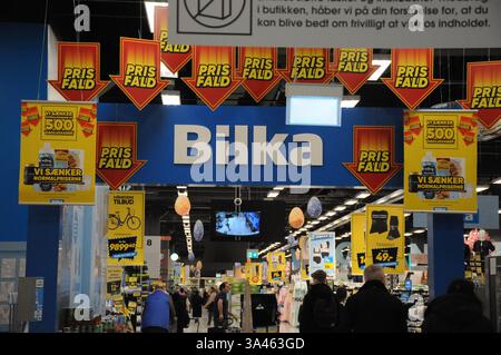Copenhagen/ Denmark/18 MARCH 2025/.HUge bilka store in danish capital ...