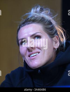 Chelsea's Millie Bright during a press conference at Cobham training ...