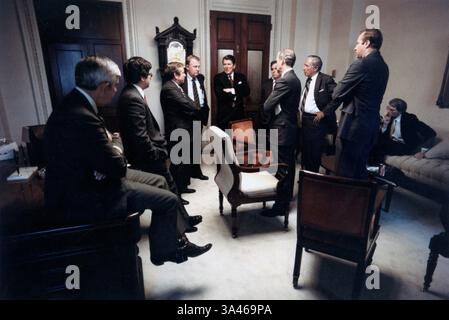 April 28, 1982 - Washington, District of Columbia, U.S. - RONALD REAGAN ...