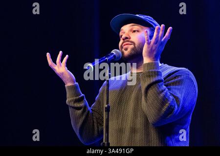 March 17, 2025. Lisbon, Portugal. Stand-Up Comedian from Brazil ...