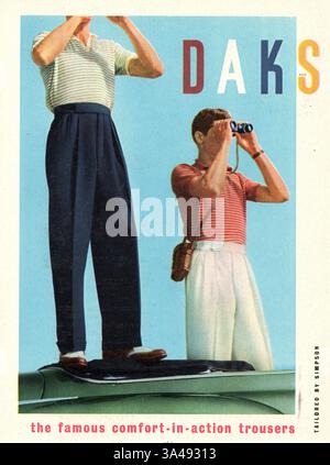Daks advertisement, 1951 Stock Photo - Alamy