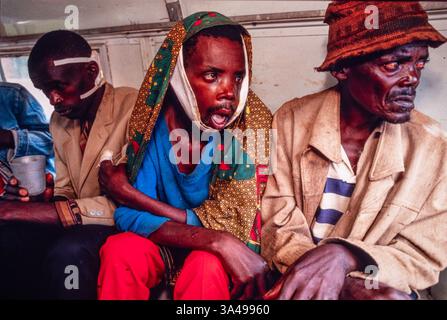 Burundi's ethnic strife', Nov 1993. Displaced Tutsis from the area ...