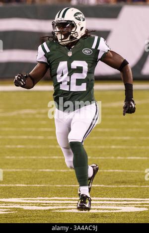 New York Jets cornerback Brandon Stephens (21) stands on the field ...