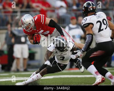 Ohio State defensive back Jeff Okudah speaks during a news conference ...