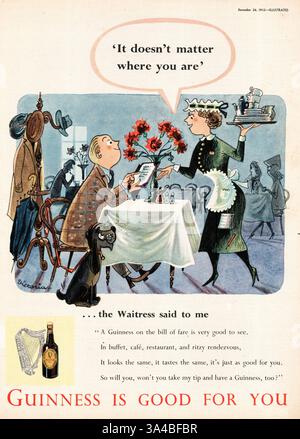 1953 UK magazine advert Guinness Stock Photo - Alamy