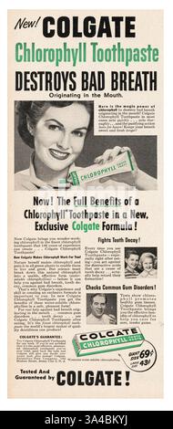 1952 U.S. Magazine Colgate Toothpaste Advert Stock Photo - Alamy
