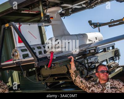UAV KZO a German Reconnaissance and Target Acquisition drone shown by ...