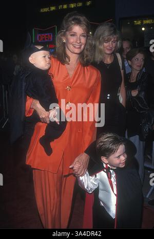 Deidre Hall, sons Tully Sohmer and David Sohmer The Simpsons ride opens ...