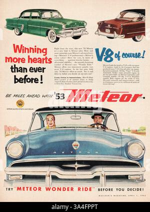 Ford V8 advertisement Stock Photo - Alamy