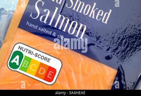 Nutri Score nutrition label symbol healthy eating for food portrait ...