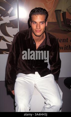 Jul 21, 1997; New York, NY, USA; Model DAVID MILLER @ Hugo For Women ...