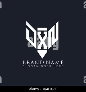 DXN logo. DXN letter. DXN letter logo design. Initials DXN logo linked ...