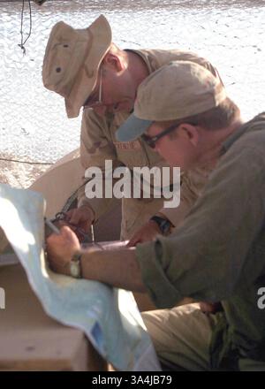 Jul 04, 2004; FOB Ripley, Afghanistan; JAMES WEBB, far right, a writer ...