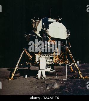 Apollo 11 launched on July 16, 1969, from Kennedy Space Center with astronauts Neil Armstrong ...