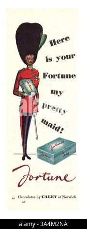 Advert for Fortune chocolates Stock Photo - Alamy