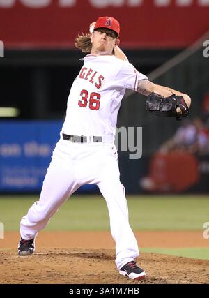 ANAHEIM, CA - AUGUST 13: Los Angeles Dodgers pitcher Anthony Banda (43 ...