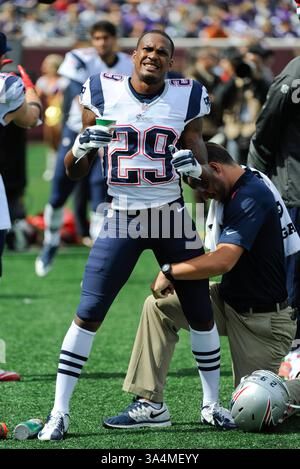 New England Patriots safety Craig Woodson (31) during practice at the ...