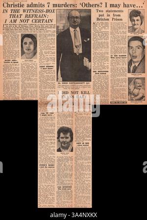 1953 News Chronicle 10 Rillington Place murders Stock Photo - Alamy
