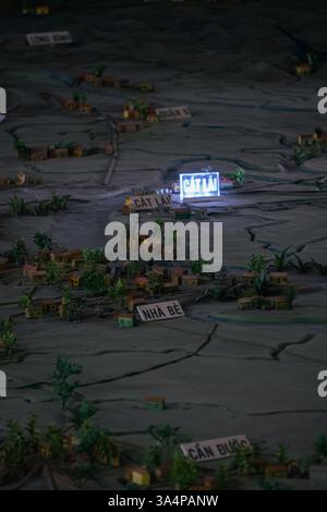 Miniature terrain Map of Vietnam inside the Hanoi Military History ...