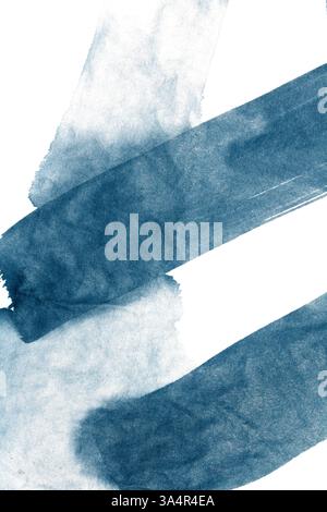 Monochrome Blue Ink Wash Gentle Gradient Background with Splash Drip ...