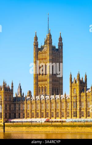 The Victoria Tower stands in Westminster, in London, Friday, March 13 ...
