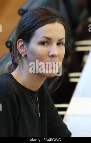PS Anne Lambelin pictured during a plenary session of the Walloon ...