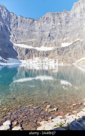 The hike to Iceberg Lake, one of the most popular hikes in Glacier ...