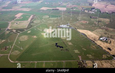 aerial view of RNAS Inskip near Preston, Lancashire Stock Photo - Alamy