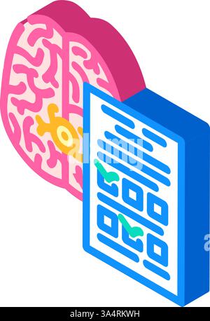 neurological tests isometric icon vector illustration Stock Vector ...