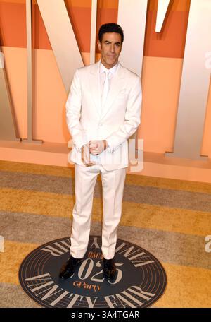 Sacha Baron Cohen attends the 2025 Vanity Fair Oscar Party at Wallis ...