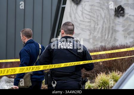 Seattle, USA. 19th Mar 2025. Just after noon a report of an officer ...
