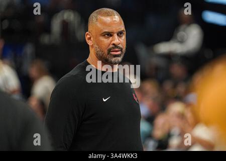 Houston Rockets head coach Ime Udoka during Game 3 of an NBA basketball ...