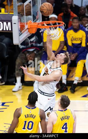 Denver Nuggets' Hunter Tyson in action during an NBA basketball game ...