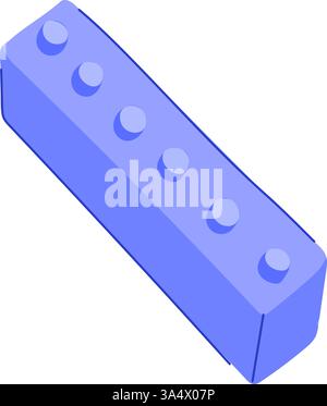 imaginative building blocks cartoon vector illustration Stock Vector ...