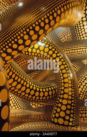 Yayoi Kusama, immersive artwork "The Hope of the Polka Dots Buried in Infinity Will Eternally ...