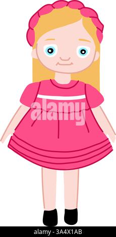 adventure doll toy cartoon vector illustration Stock Vector Image & Art ...