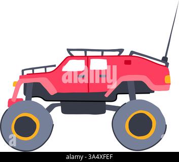racing rc car toy cartoon vector illustration Stock Vector Image & Art ...