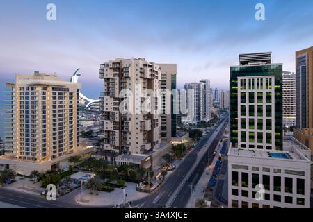Aerial view of Lusail Marina Qatar Stock Photo - Alamy
