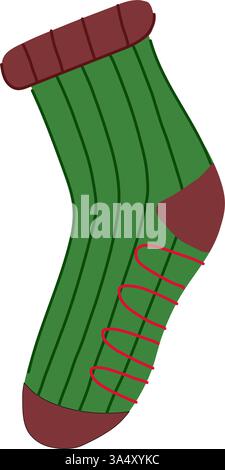 electric socks heated cartoon vector illustration Stock Vector Image ...